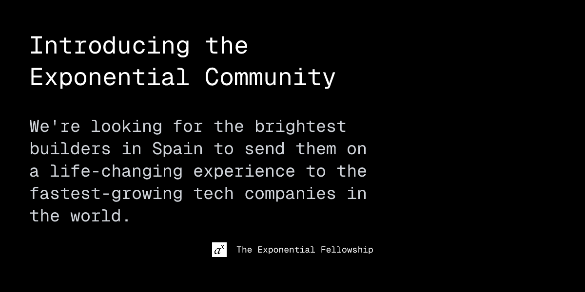 Community | The Exponential Fellowship